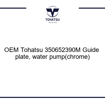 350652390M Guide plate, water pump(chrome) - East Marine LLC